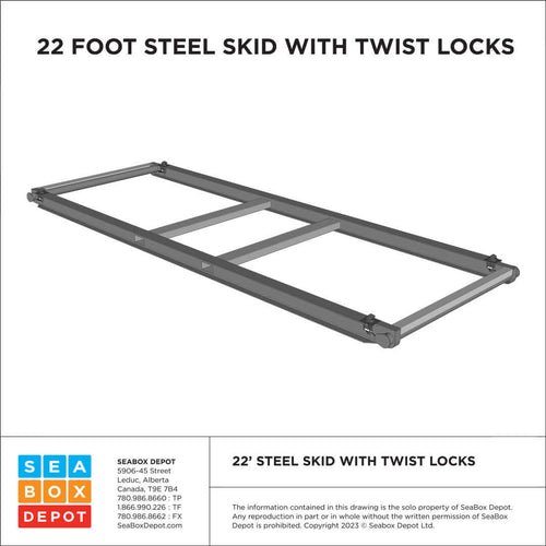 Shipping containers Steel Skid